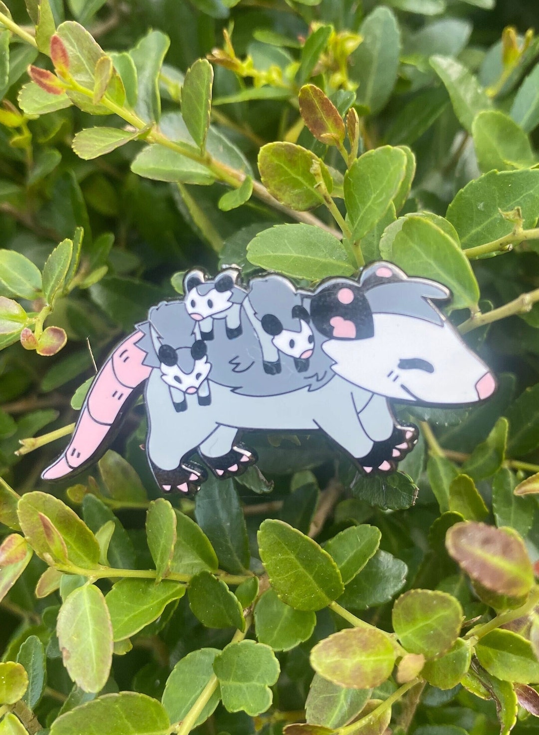 Opossum Mom Hard Enamel Pin (generation 2) | Valentine | Love | Cute ...