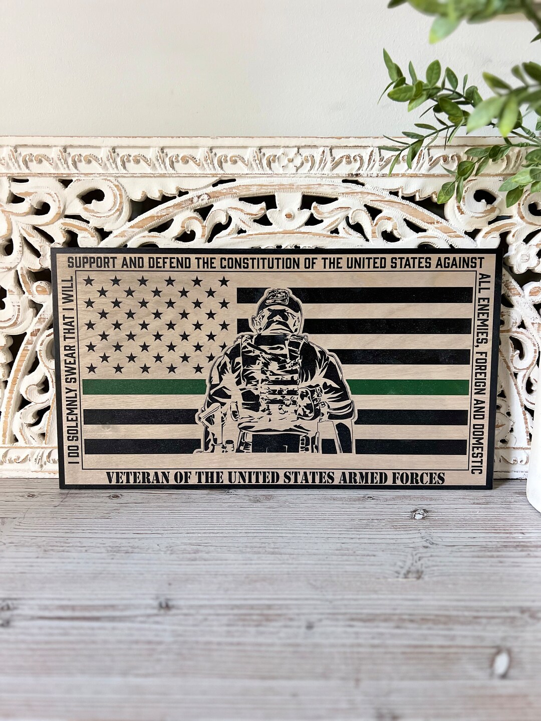 Military Veteran Keepsake Sign | Army, Navy, Marines, Air Force ...