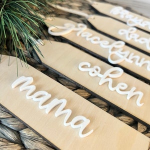 Custom Made Stocking Tags - Personalized Stocking Tags - Printed ...