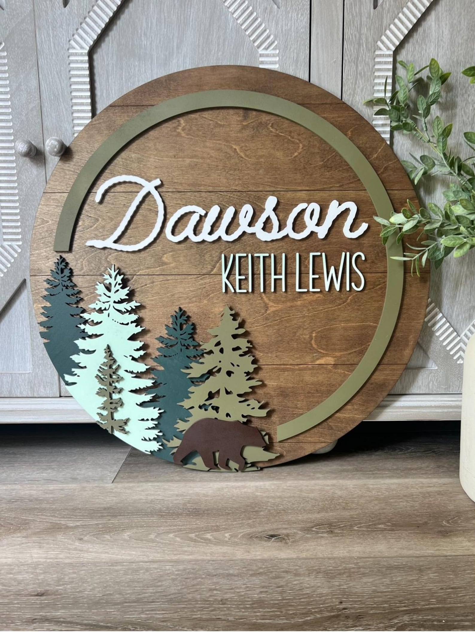 Woodland Nursery Decor - Personalized Nursery Name Sign - Woodland ...
