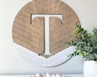 Letter Monogram Metal Sign Metal Inital Metal Letter House Warming Gift ...