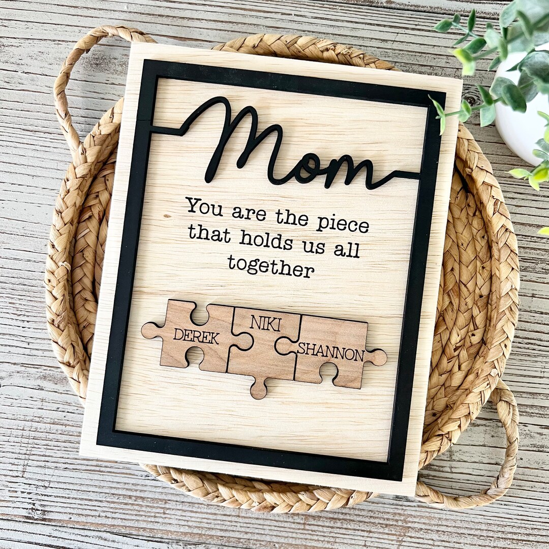Mothers Day Puzzle Gift | Gifts for Mom, Grandma, Aunt | Personalized ...