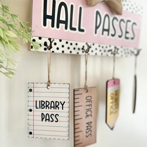 Teacher Hall Pass Sign | Classroom Sign | Teaching Classroom Supplies ...
