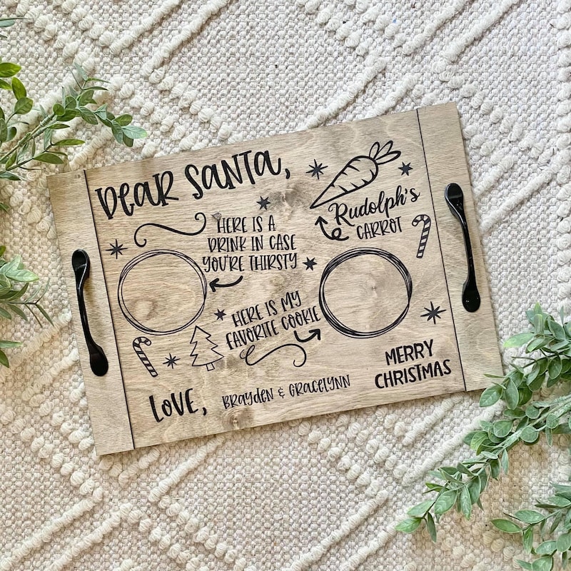 Santa Tray - Etsy