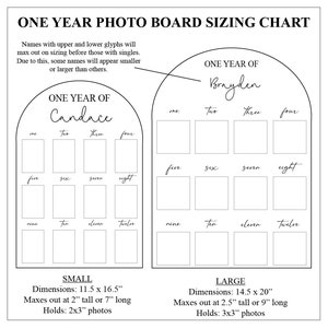 One Year of - Birthday Photo Board - Party Supplies - Wood Photo Memory ...
