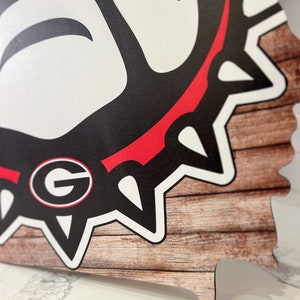 Wood UGA Georgia Cutout Sign | Sports and Football Sign | UGA Wall, Man ...