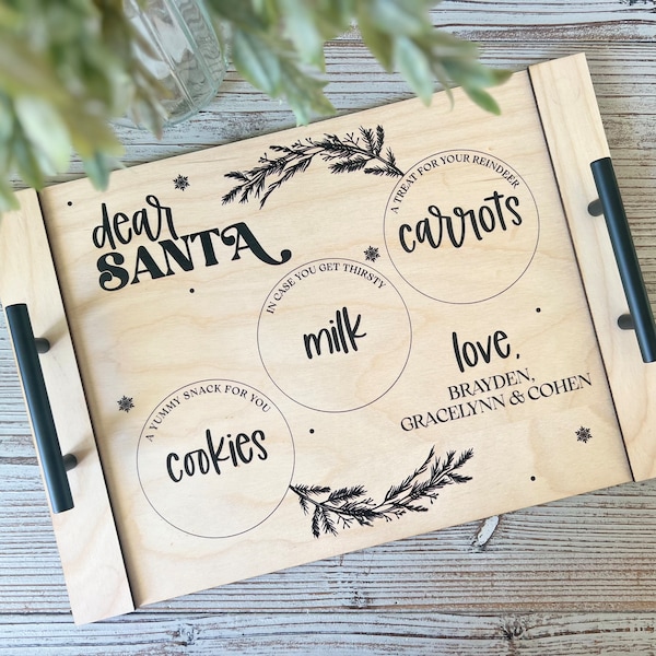Custom Printed Santa Tray - Etsy