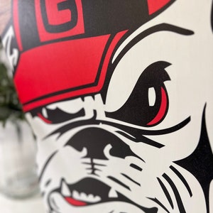 Wood UGA Georgia Cutout Sign | Sports and Football Sign | UGA Wall, Man ...