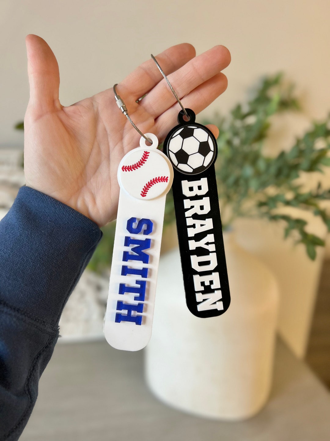 Acrylic Sports Bag Tag | Personalized Name Bag Tag | Name Tag for ...