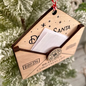 Letter to Santa Ornament | 3D Christmas Ornament | Children’s Letter to ...