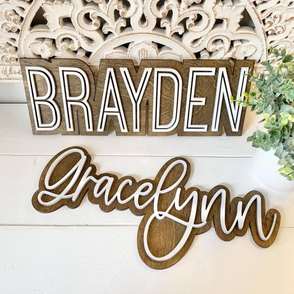 Laser Cut Names - Etsy