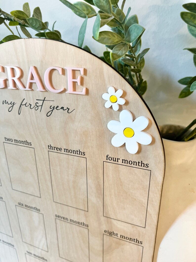 One Year of - My First Year - Birthday Photo Board - Party Supplies ...