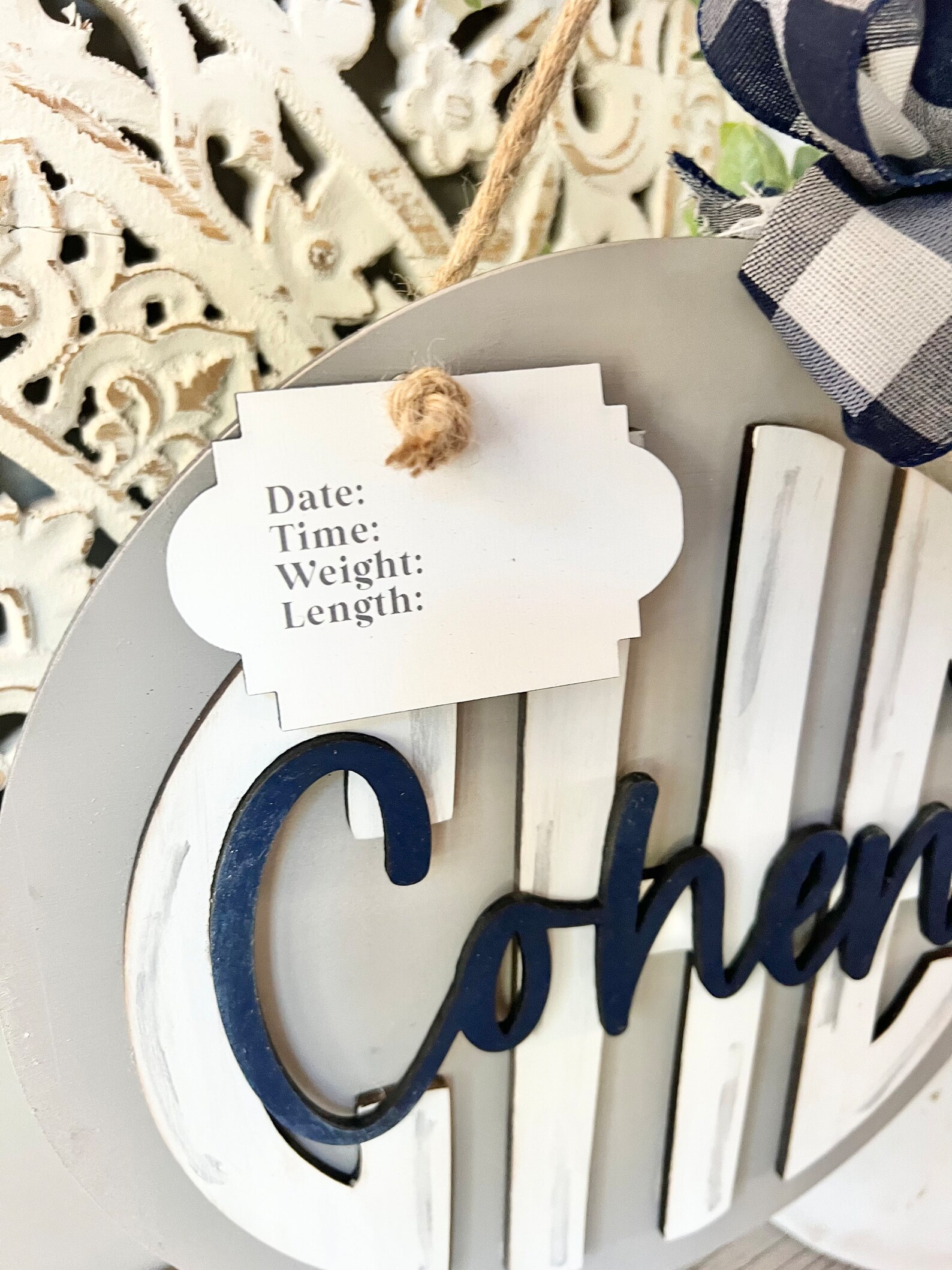 Hospital Birth Stat Sign Hospital Door Hanger Newborn Door - Etsy