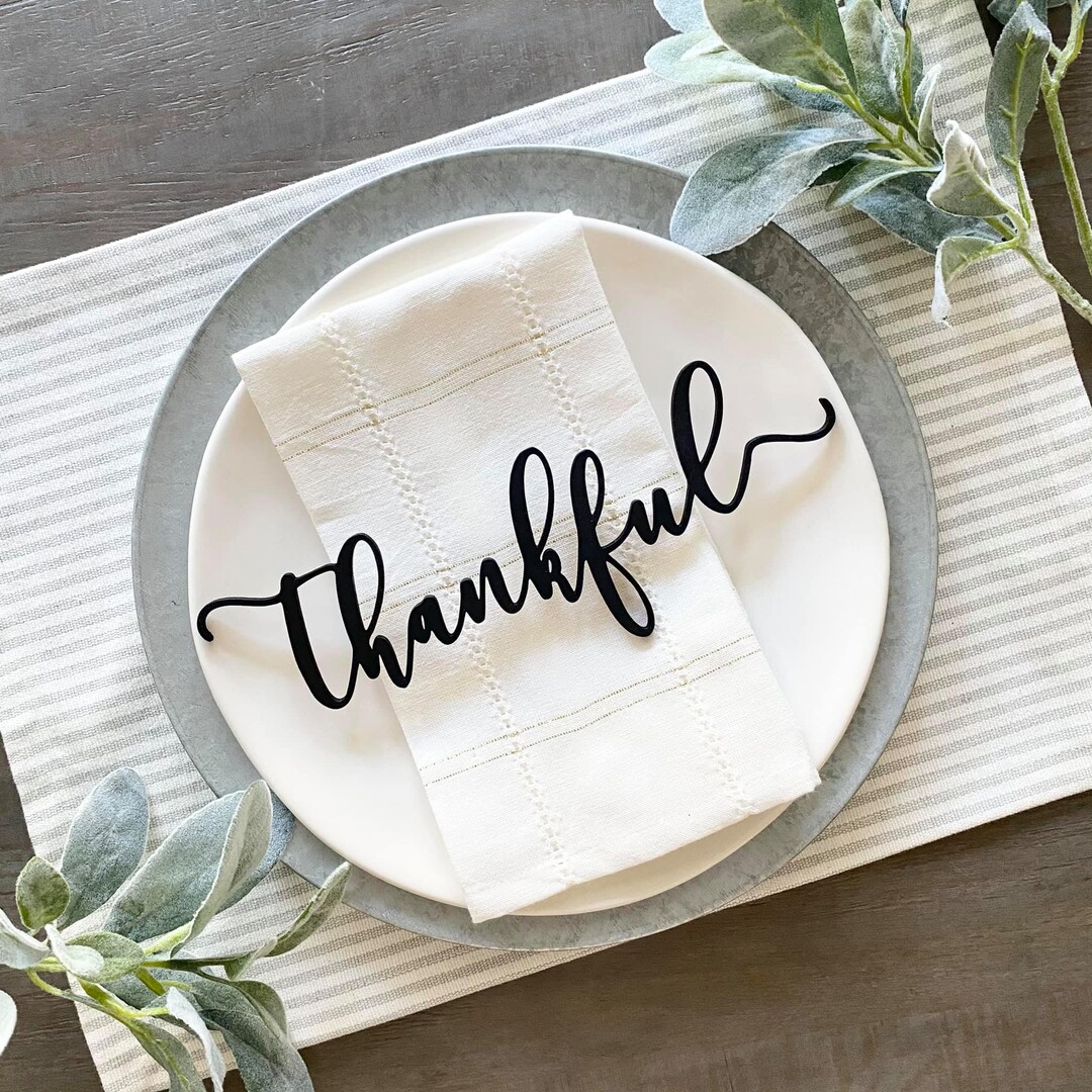 Wooden Place Card Setting Cutouts - Dining Room Table Decor - Etsy