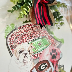 UGA Georgia Bulldogs Door Hanger Athens, GA Georgia Bulldog Georgia ...