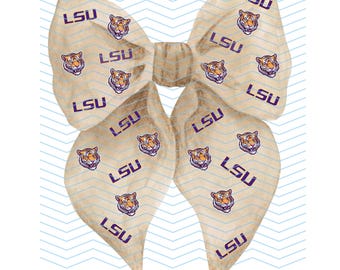 LSU Football Geaux Tigers LSU Hairbow Lsu Tigers Clipart Football ...