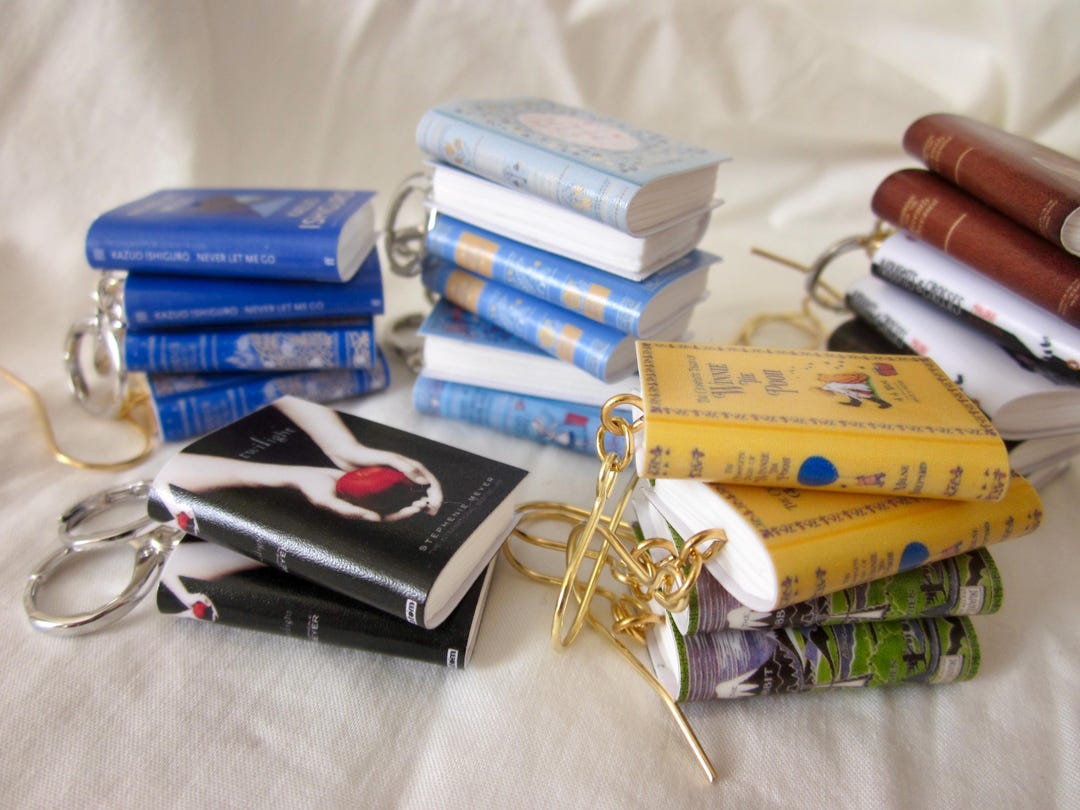 Miniature Book Earrings - Handmade Polymer Clay Jewellery - Etsy