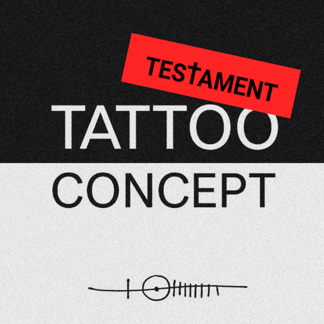 TESTAMENT Tattoo Promise and Drawing for Death Sheet 04 - Etsy