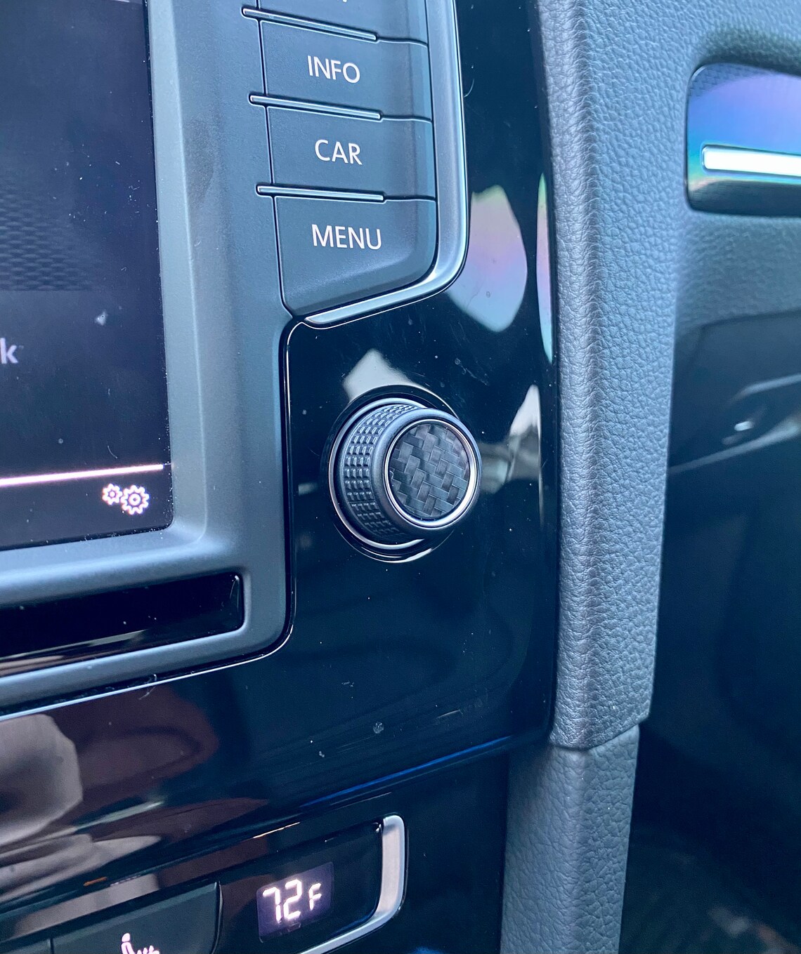 VW Golf MK7 GTI 3M 1080 Carbon Fiber Head Unit Power Button - Etsy