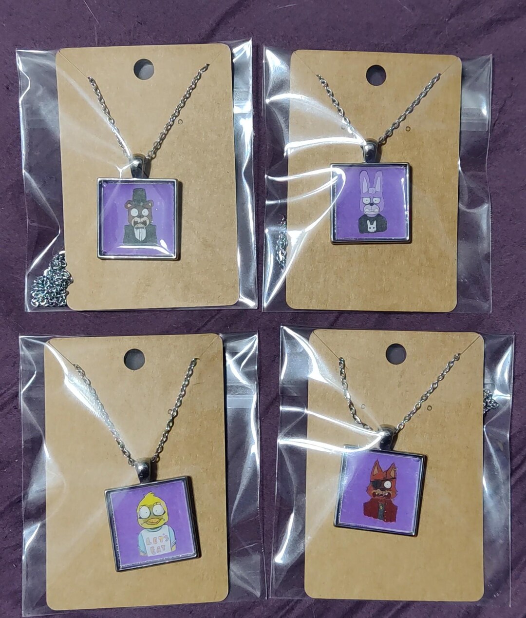 FNAF WTF 24 Inch Silver Chain Funny Cute Necklaces - Etsy