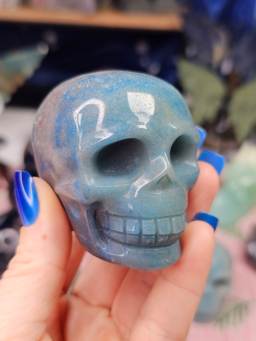 Trolleite Crystal Skull Hand Carved Trolleite Skull - Etsy
