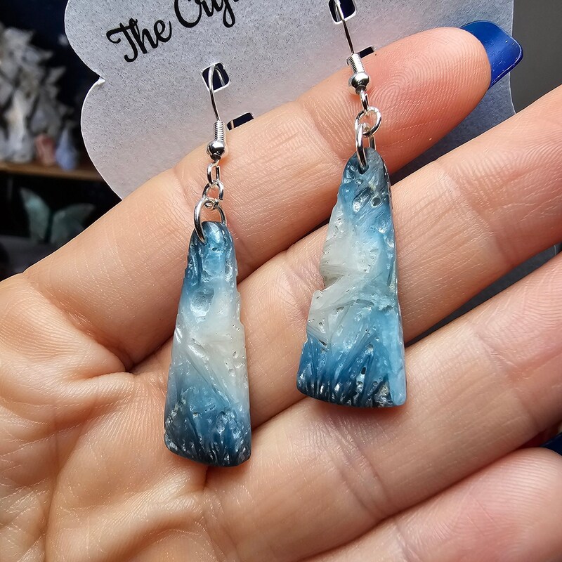 Ice Blue Earrings - Etsy
