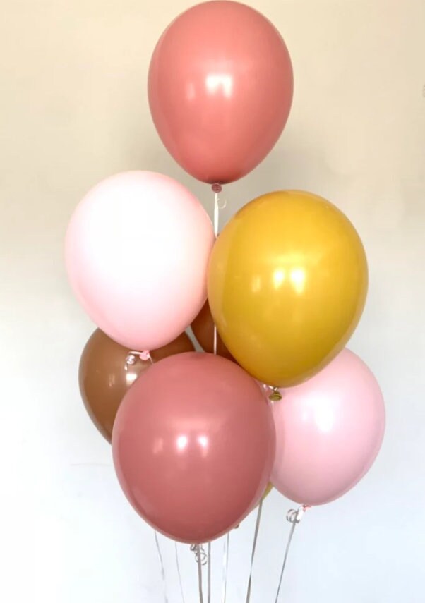 Boho MATTE Balloons, Quality Matte Birthday Party Balloons, Bridal ...