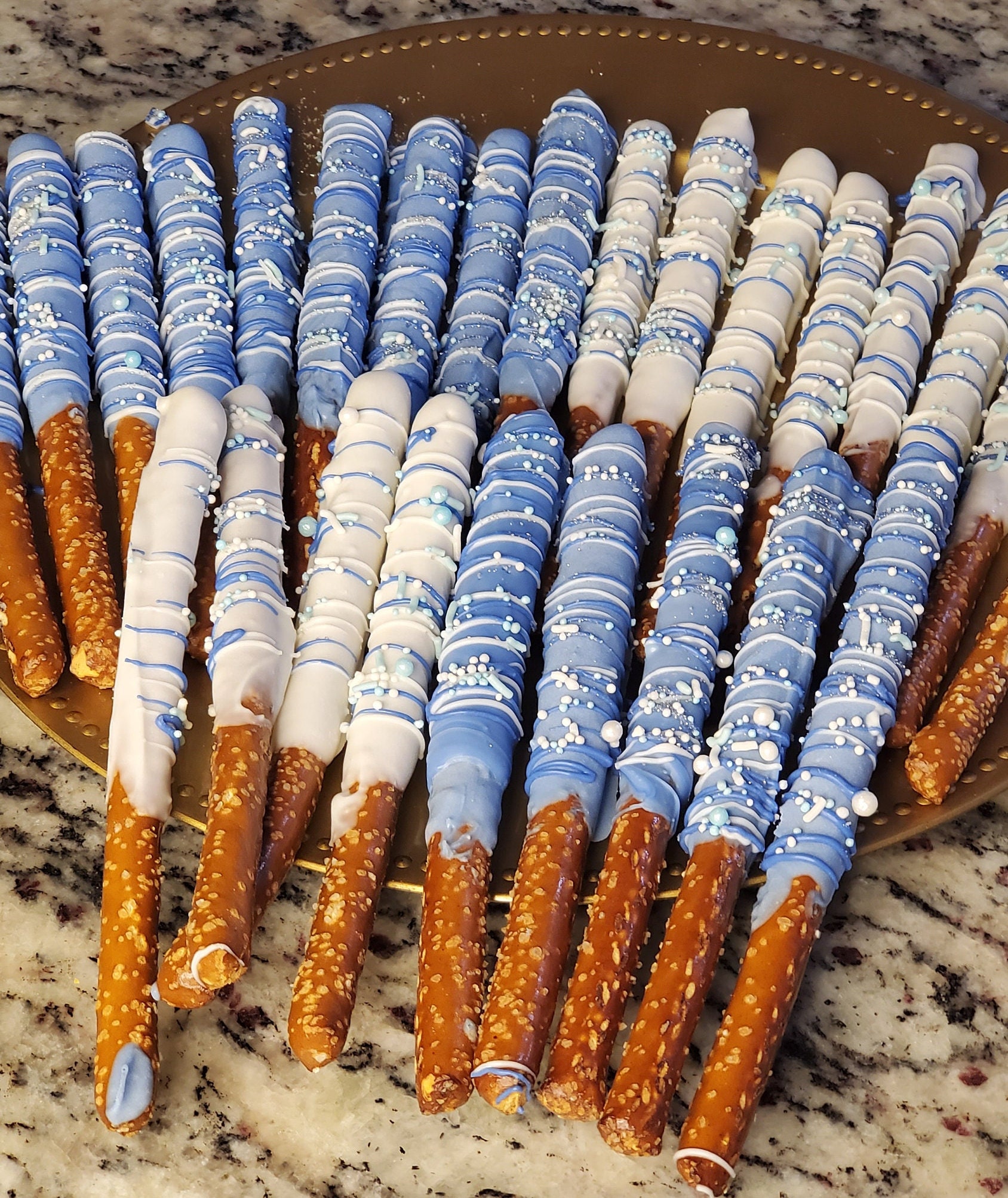 Chocolate Covered Pretzels Baby Shower and Birthday Desserts Gourmet ...