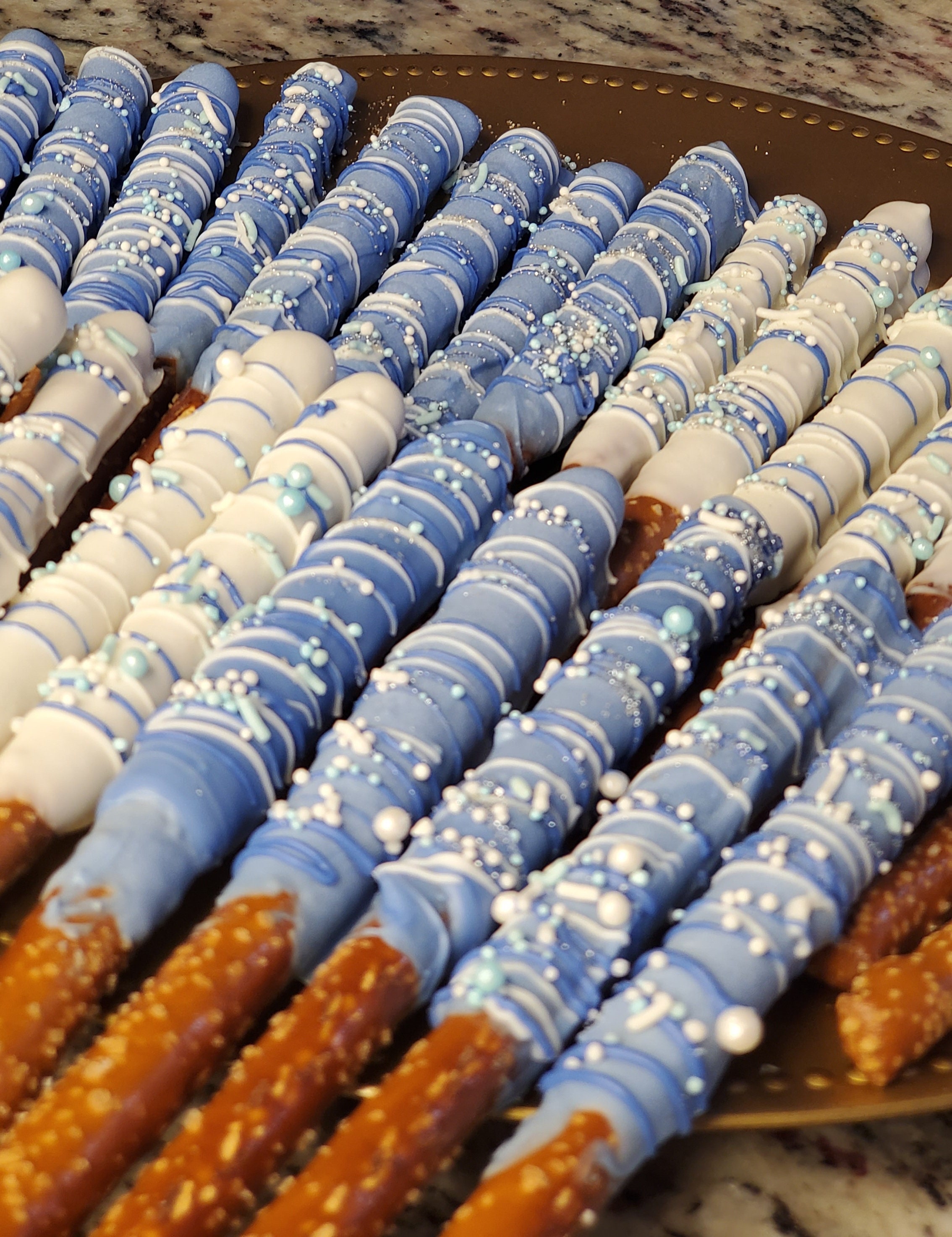 Chocolate Covered Pretzels Baby Shower and Birthday Desserts Gourmet ...