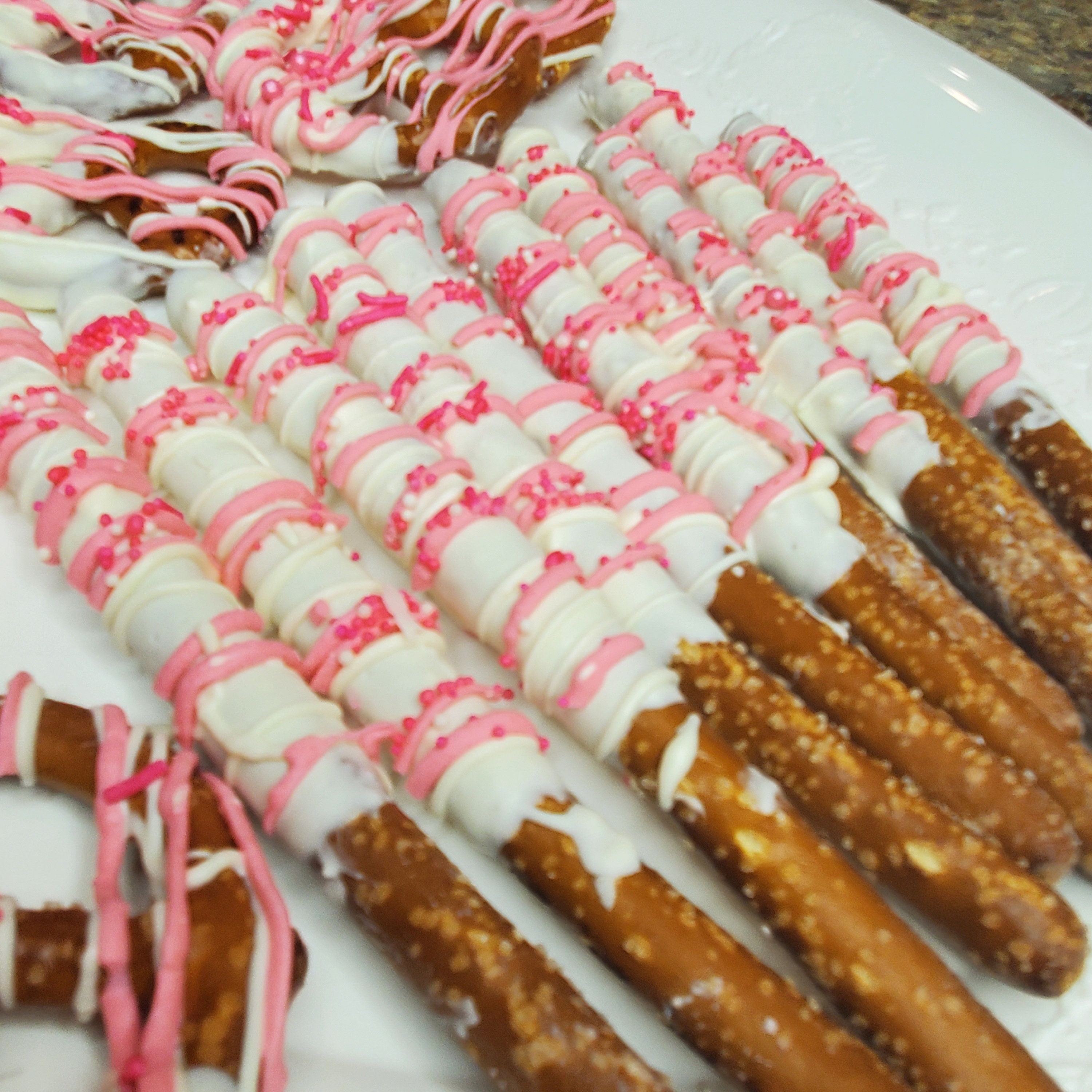 Chocolate Covered Pretzels Baby Shower and Birthday Desserts Gourmet ...