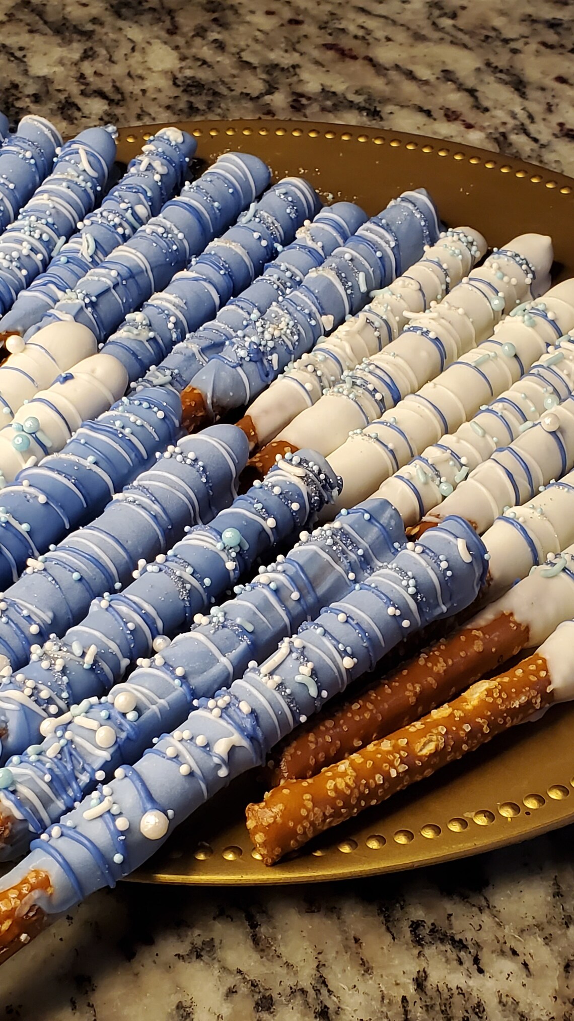 Chocolate Covered Pretzels Baby Shower and Birthday Desserts Gourmet ...