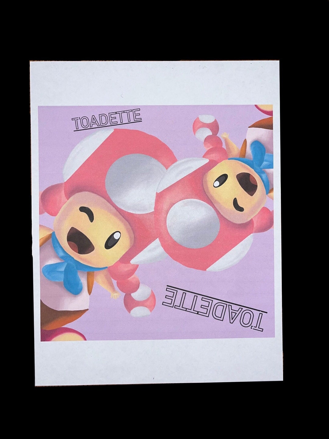 Toadette Drawing 8 5x11 Etsy