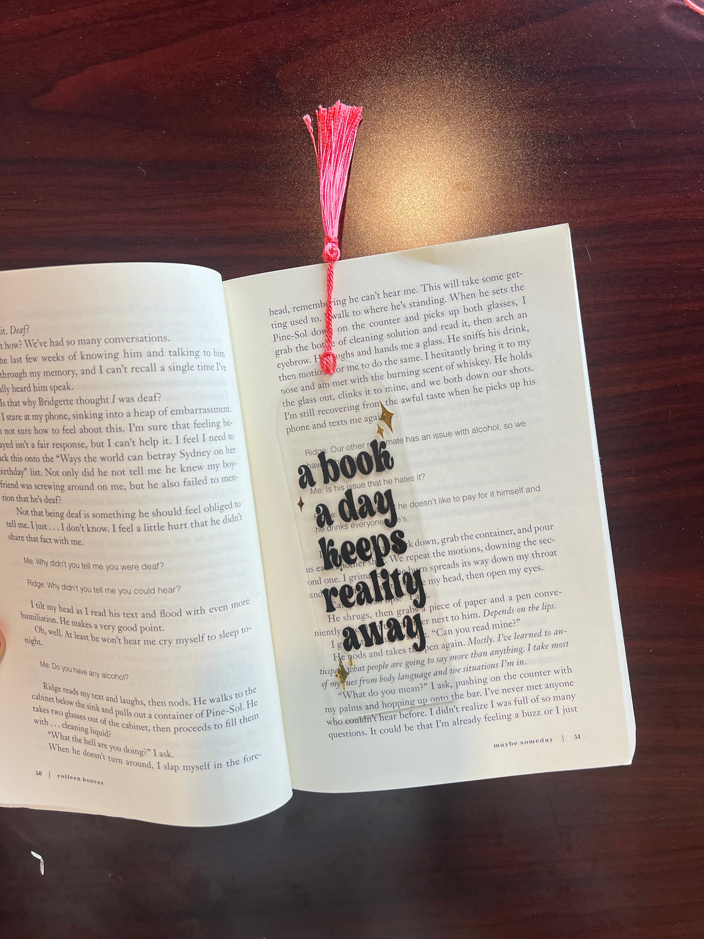 Custom Acrylic Bookmark Readers Bookmark - Etsy