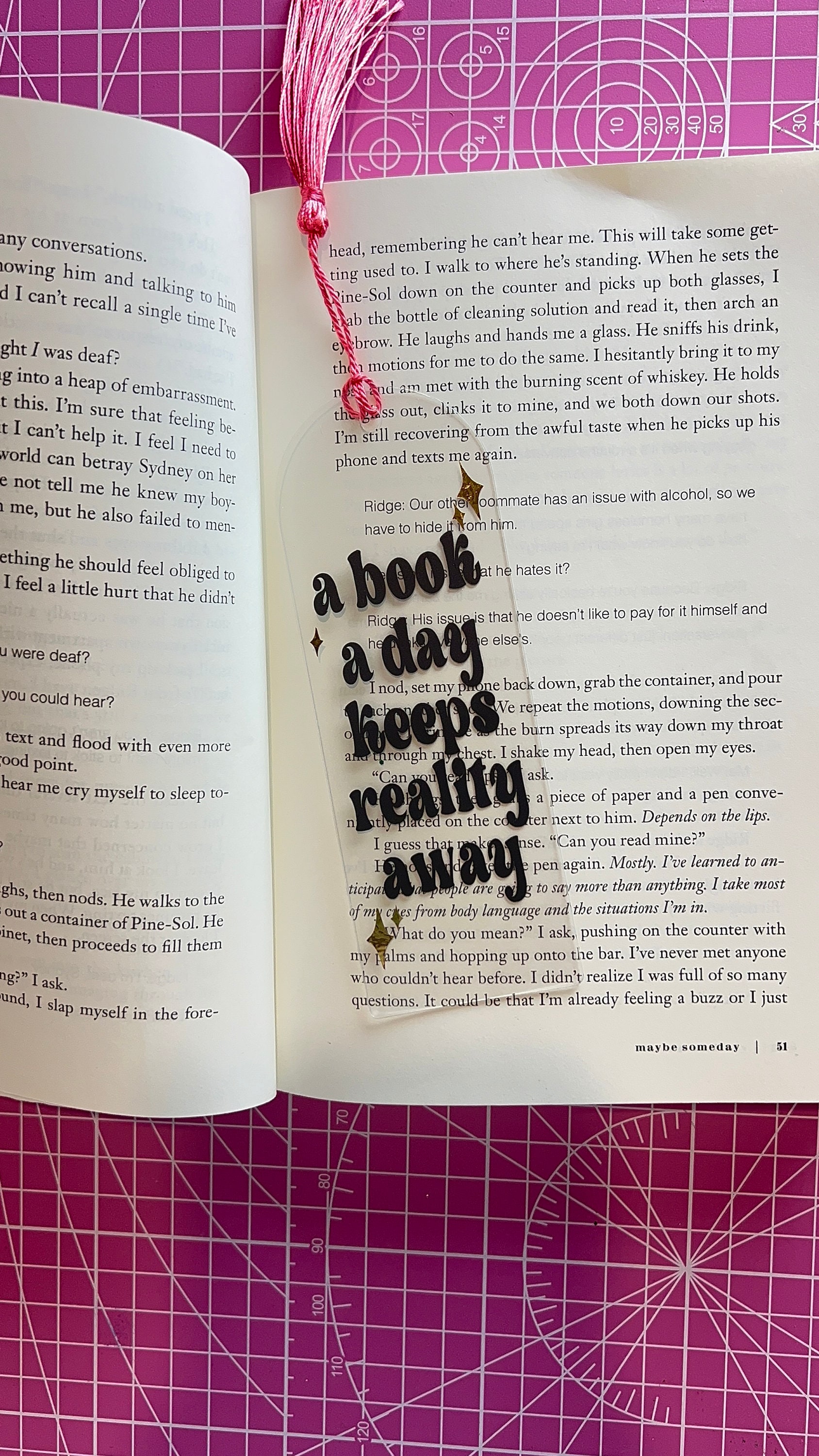 Custom Acrylic Bookmark Readers Bookmark - Etsy