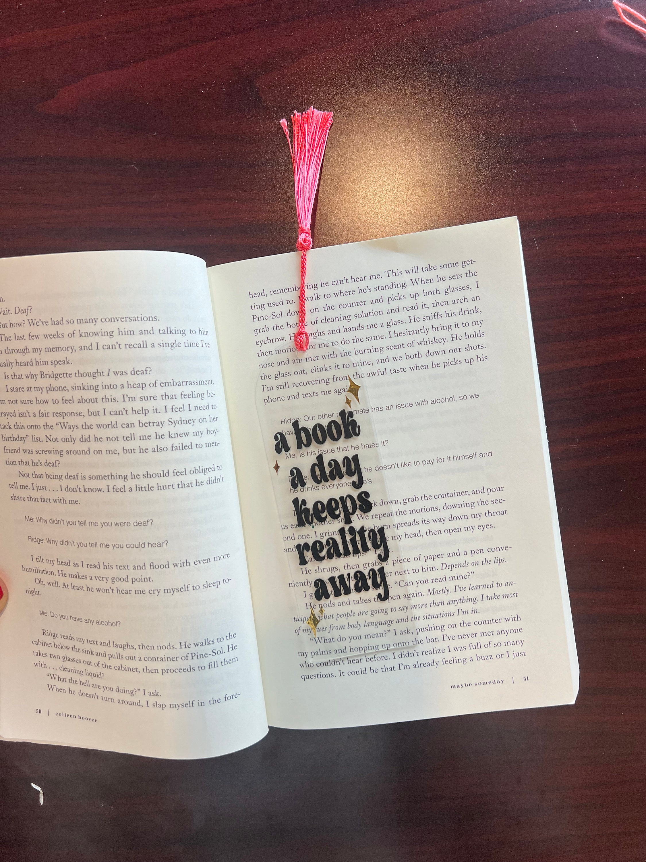 Custom Acrylic Bookmark Readers Bookmark - Etsy