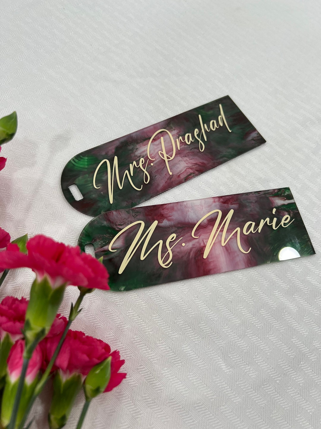 Custom Tie Dyed Bookmark, Personalized Bookmark, Acrylic Bookmark Gift ...