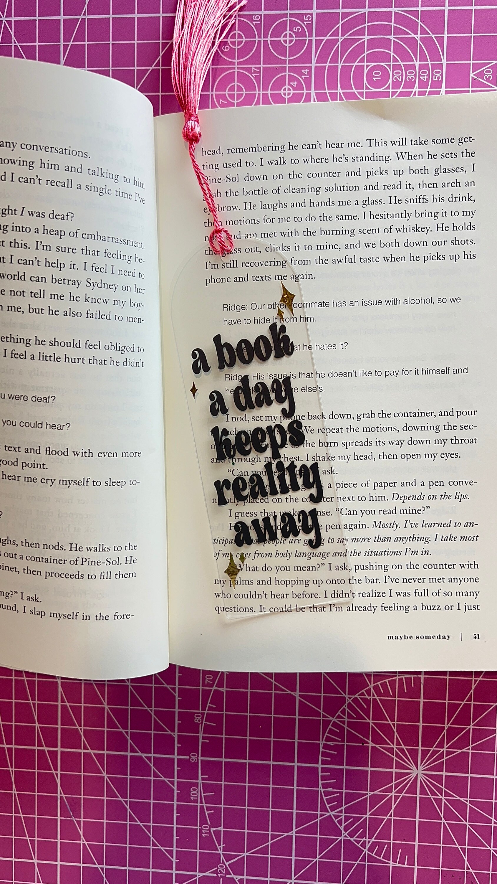 Custom Acrylic Bookmark Readers Bookmark - Etsy