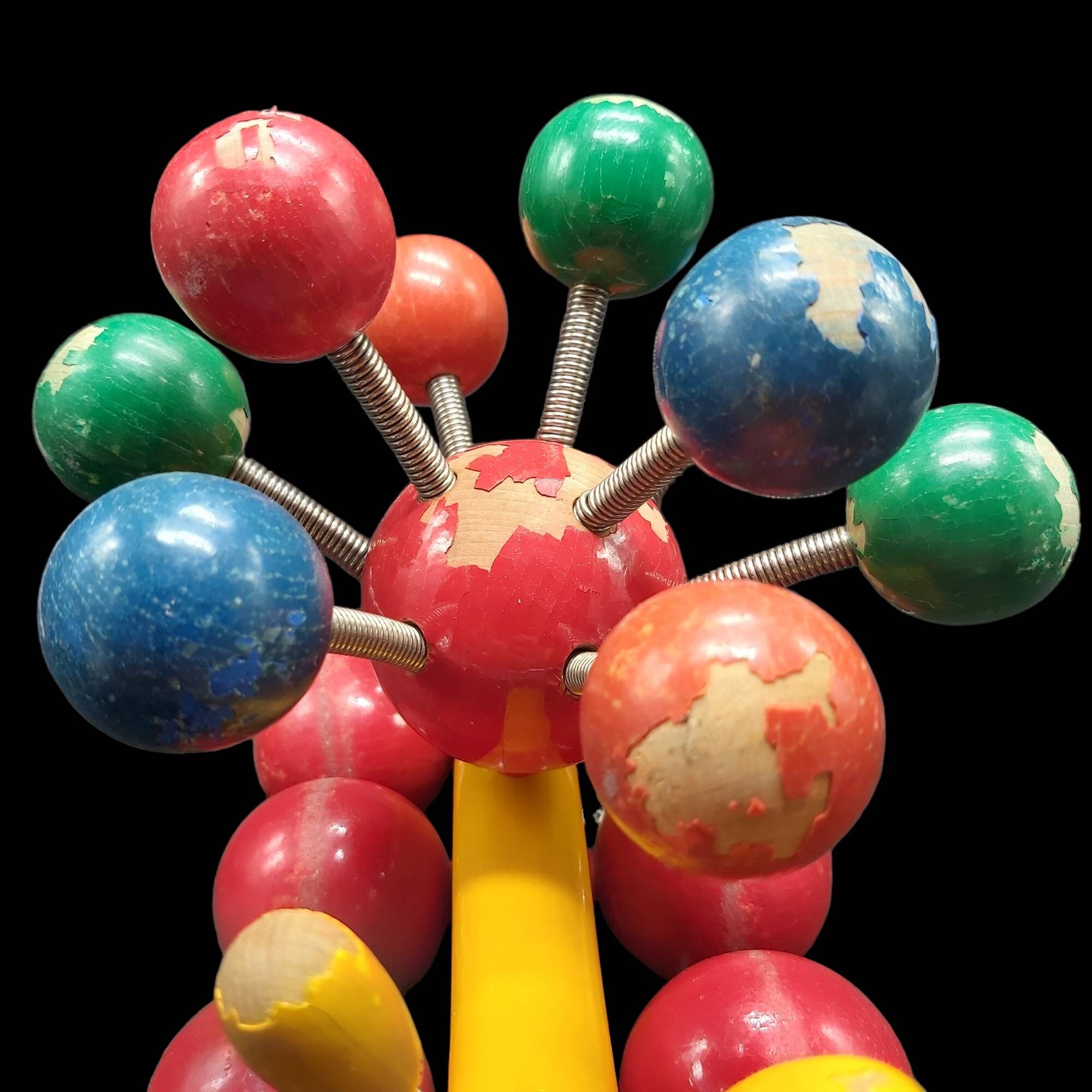 Vintage Caterpillar Pull Toy With String Solid Lacquer - Etsy