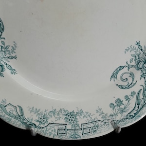 Antique French Imperiale & Royale Nimy Ironstone Flat Plate Multiflore ...