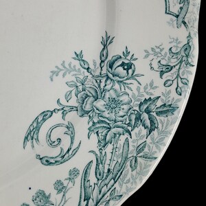 Antique French Imperiale & Royale Nimy Ironstone Flat Plate Multiflore ...