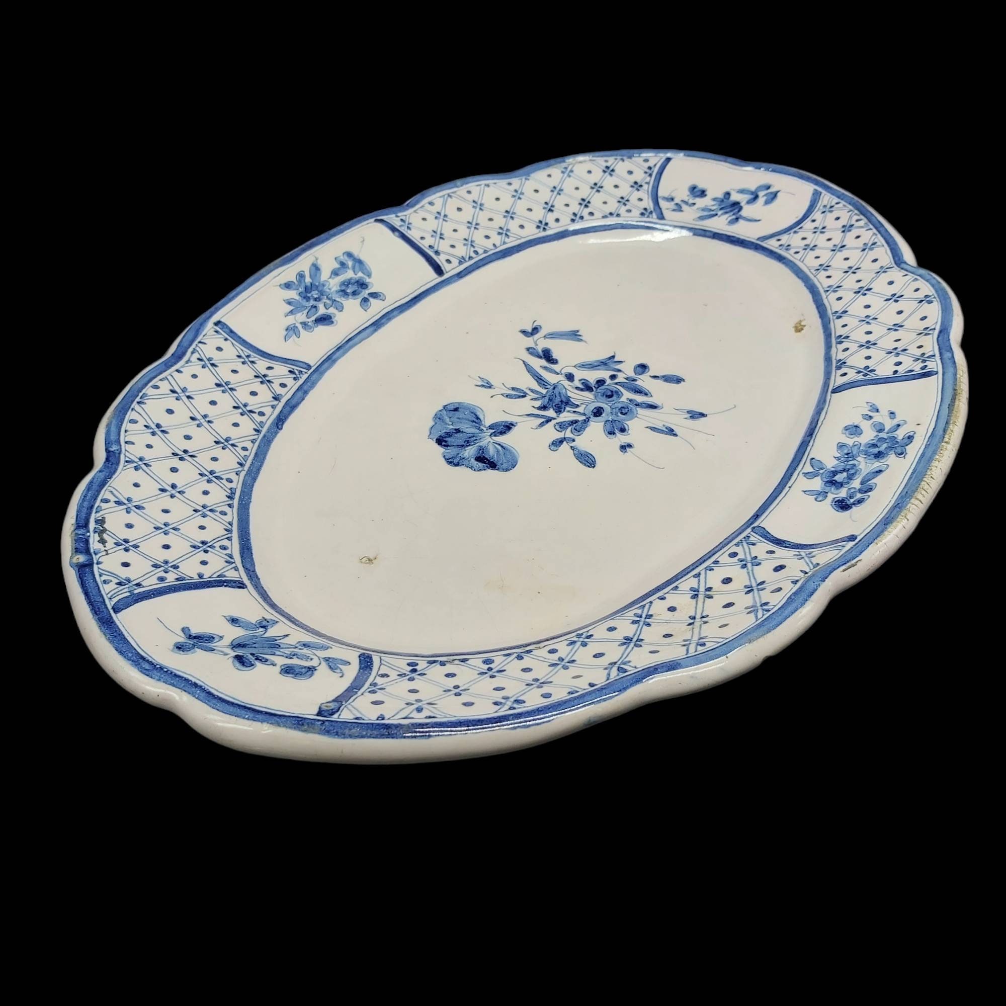 Antique 18th Century French Rouen Faience Ceramic Serving - Etsy