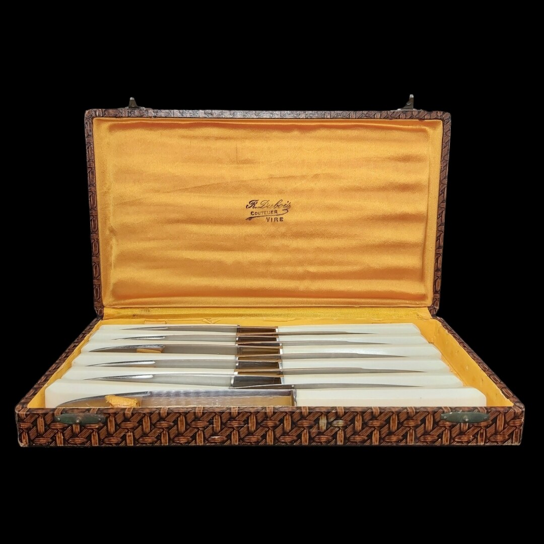 Set of 12 Vintage French R. Dubois Stainless Steel Knives in Original ...