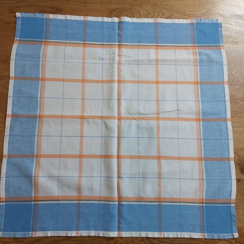 Traditional Vintage French Rustic Checkered Large Square - Etsy