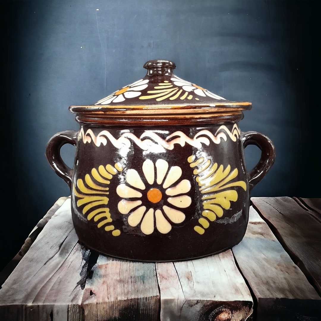 Vintage French Country Handmade Alsatian Alsace Soupiére or Tureen With ...