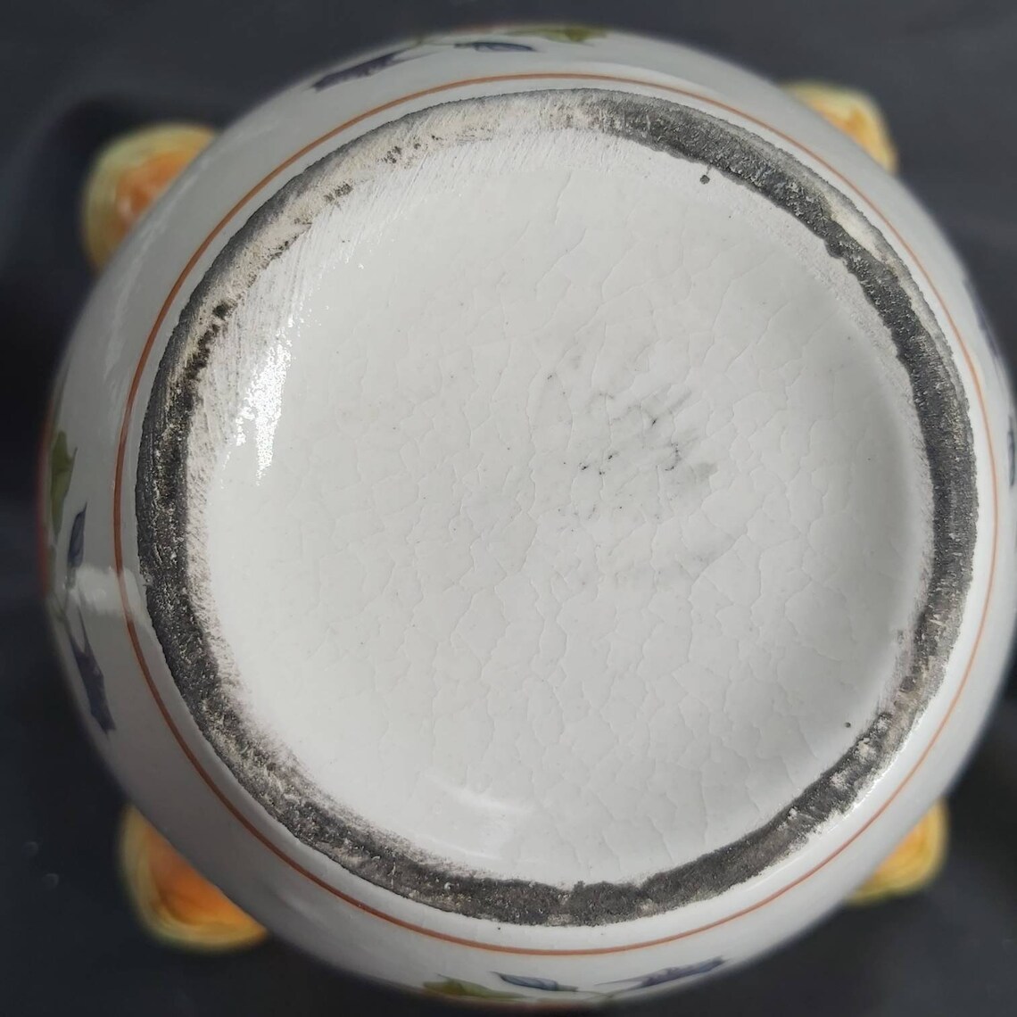 French Heavy Vintage Ceramic Mortar and Pestle Bright Floral - Etsy