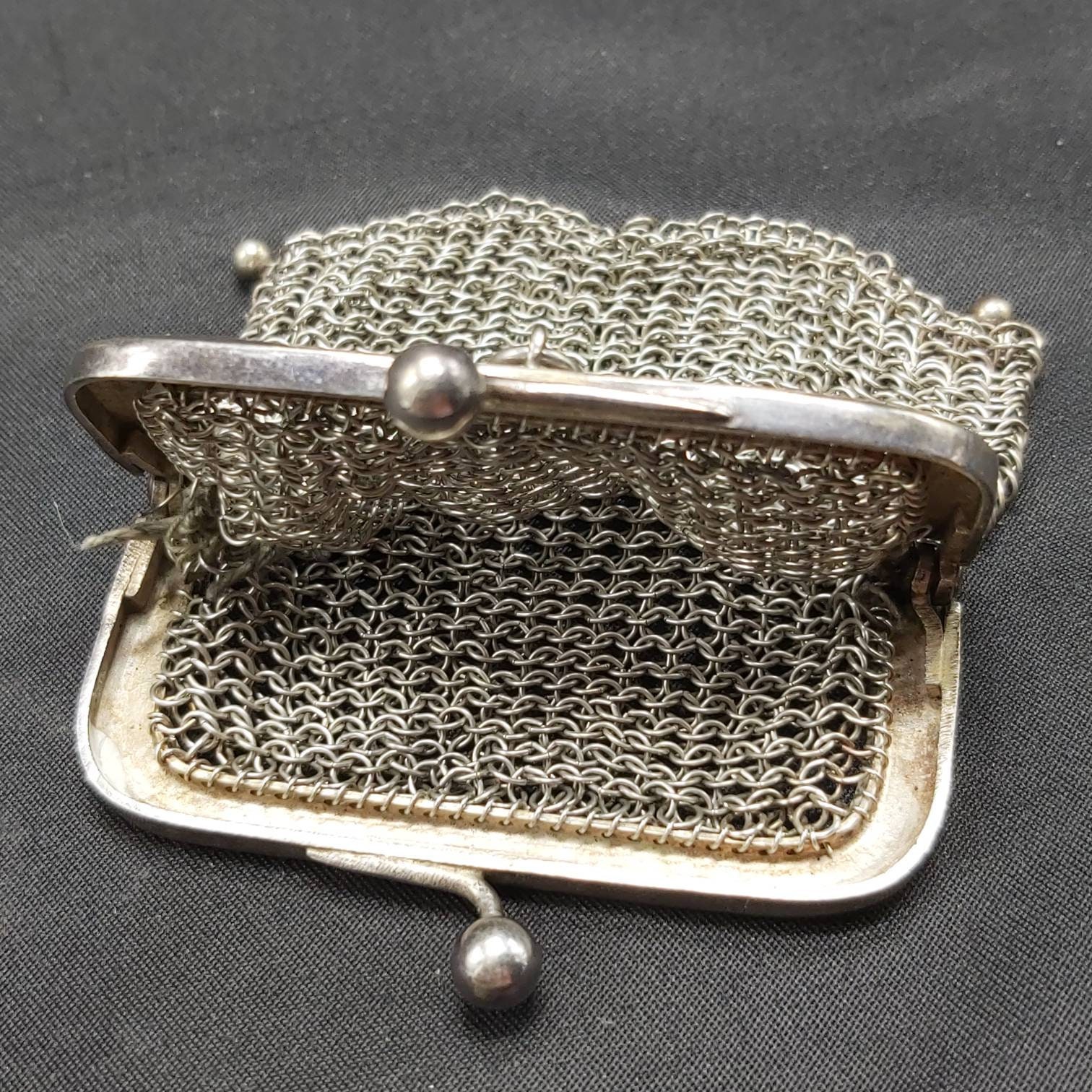 Antique Chain Mail Original Coin Purse Antique Wallet - Etsy