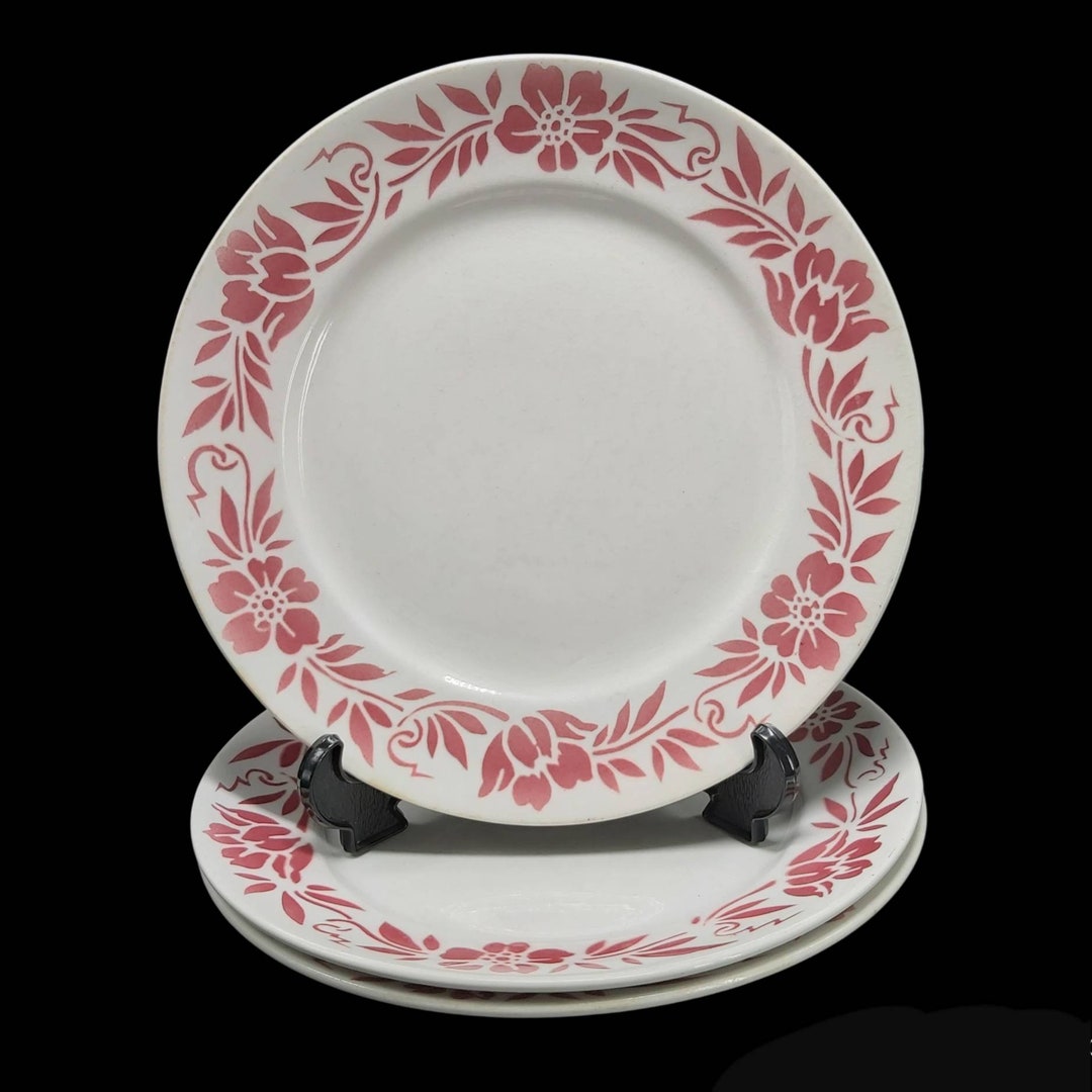 Vintage French Flat Dinner Plates Model "andre" Moulin Des Loups | Set ...
