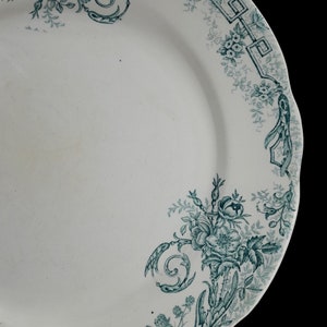 Antique French Imperiale & Royale Nimy Ironstone Flat Plate Multiflore ...