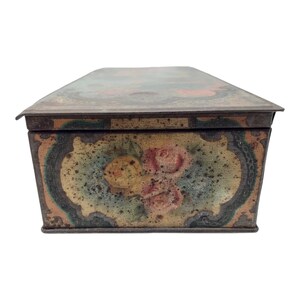 Vintage French Lovers Hinged TIN Art Nouveau Style Box, Cupid, Lovers ...