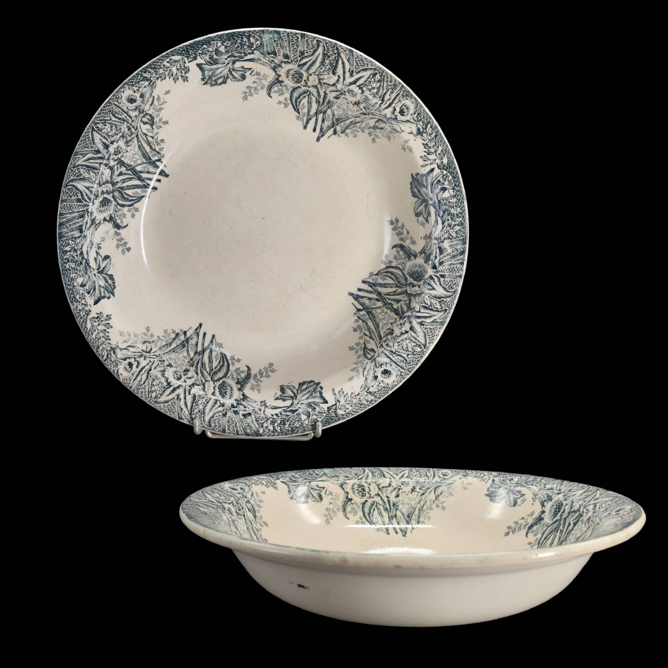 Antique French Ironstone St Amand Lebacqz & Bouchart Large - Etsy